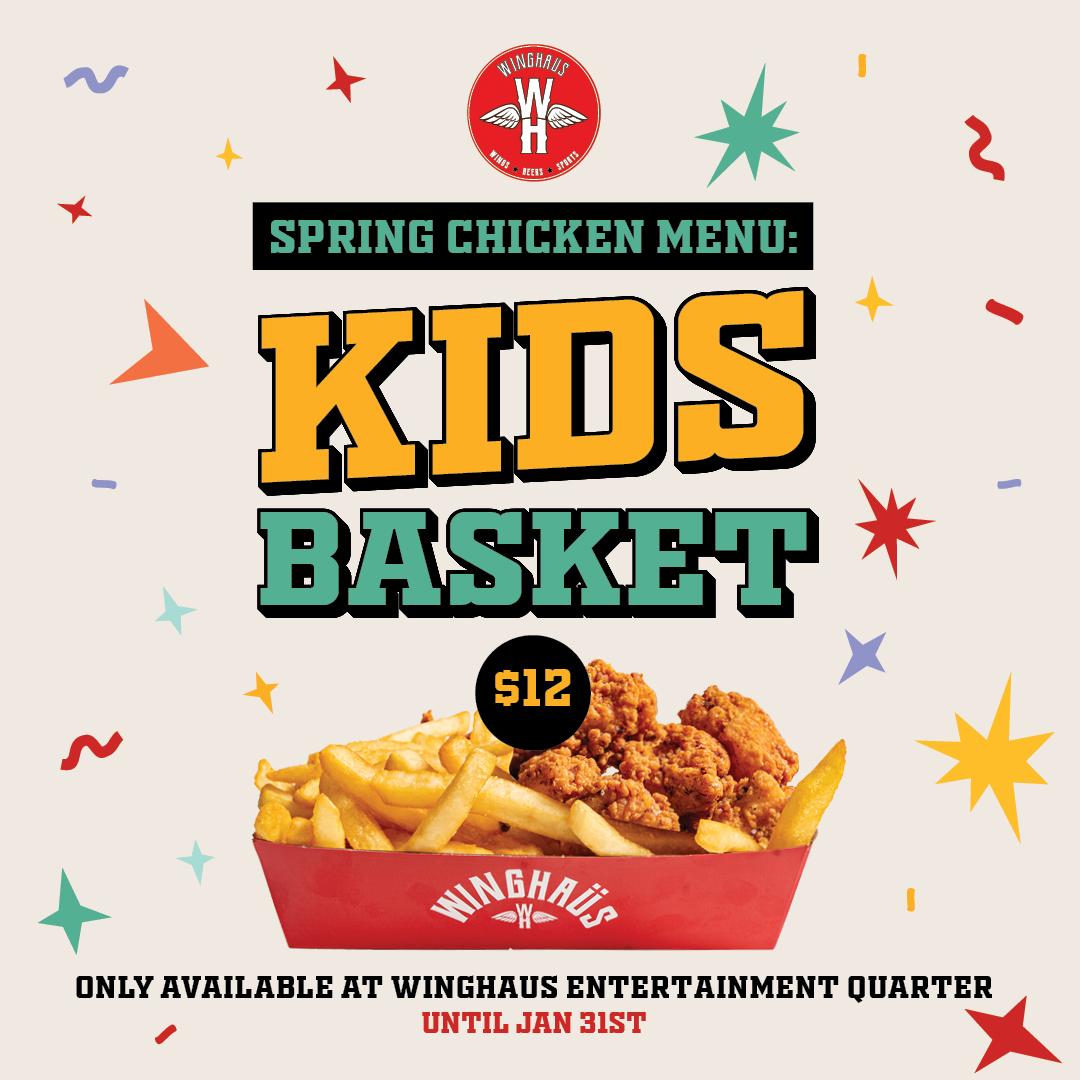 SPRING CHICKEN MENU: KIDS BASKET - Winghaus